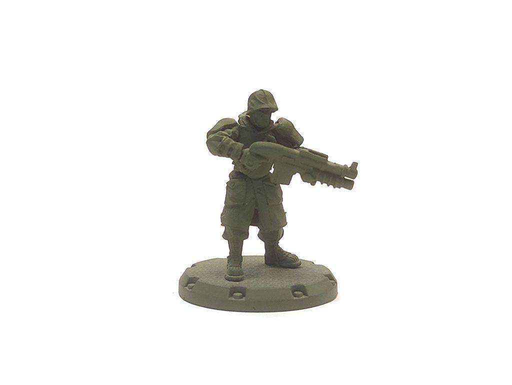 30mm The "Hell Boy", Ranger Attack Squad, мініатюра DUST Tactics ...