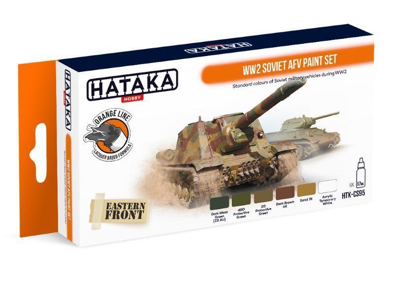 Hataka Hobby CS95 WW2 Soviet AFV paint set Orange Line - Набор красок ...