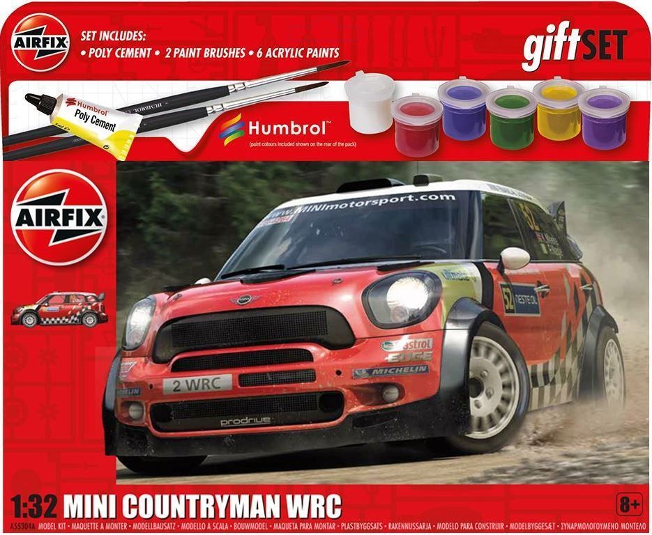 1/32 Автомобіль Mini Countryman WRC, серія Gift Set з фарбами та клеєм ...