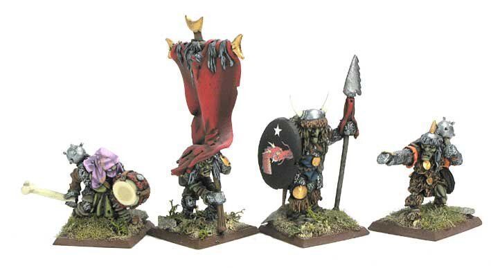 Mirliton Miniatures - Миниатюра 25-28 mm Fantasy - Goblin Command Group ...