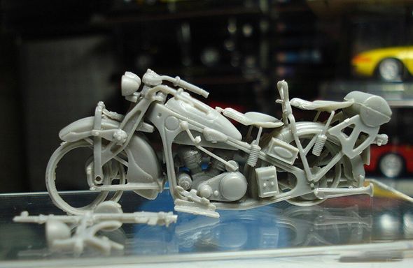1/35 Мотоцикл ПМЗ-А-750 (Aim Fan Model 35005) збірна модель