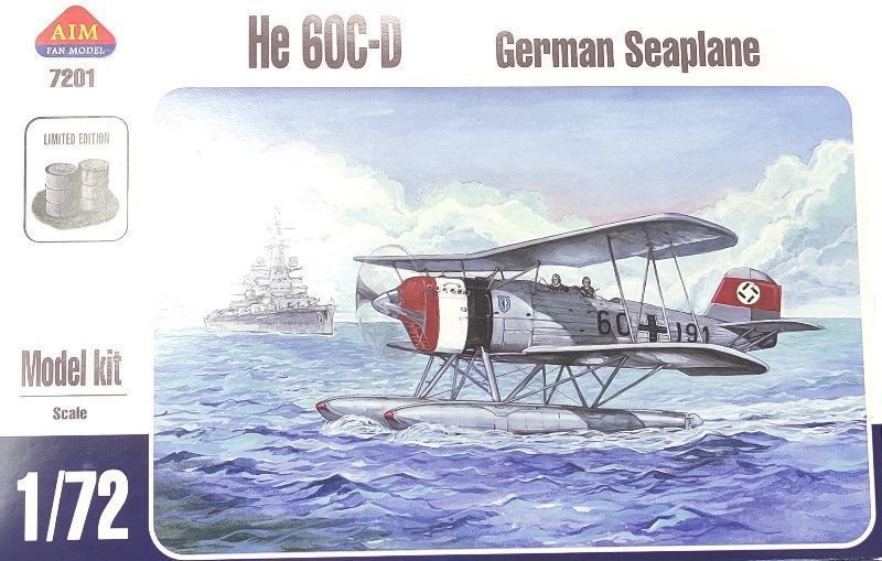 AIM Fan Model AM7201 Heinkel He-60C/D German Seaplane 1/72 Сборная ...