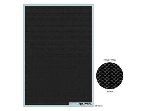 Декаль имитацией карбона Plain Weave/Extra Fine 190х130 мм (Tamiya ...