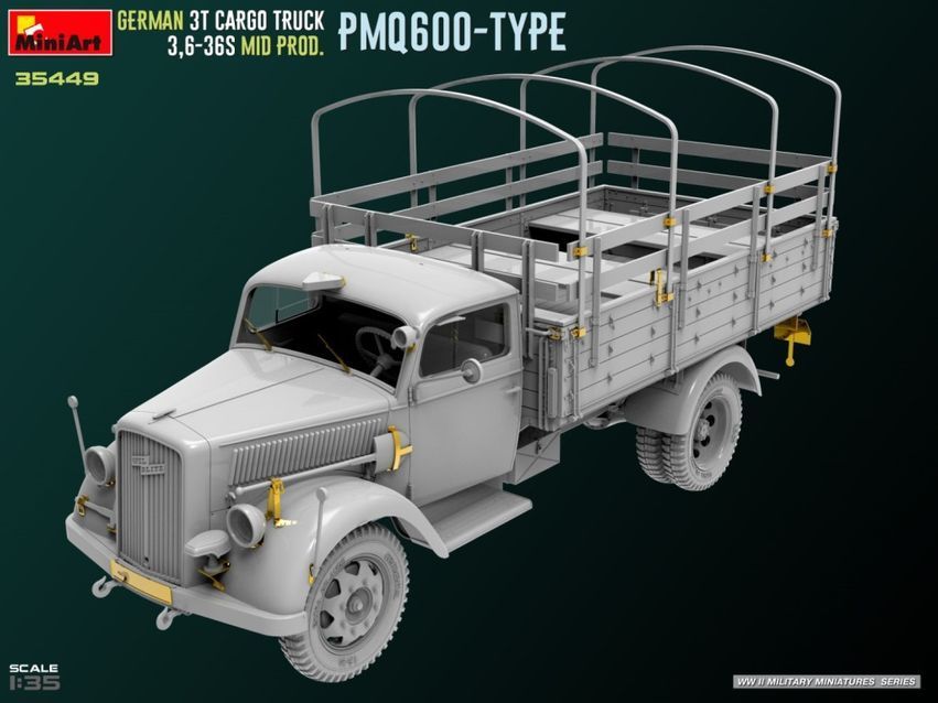1/35 Автомобіль Opel Blitz 3,6-36S PmQ600-Type середини виробництва ...