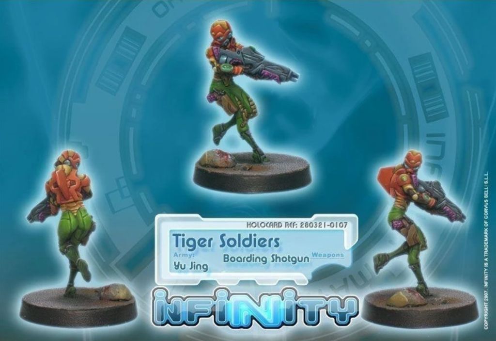 Tiger Soldier, миниатюра Infinity (Corvus Belli 280321-0107), сборная ...