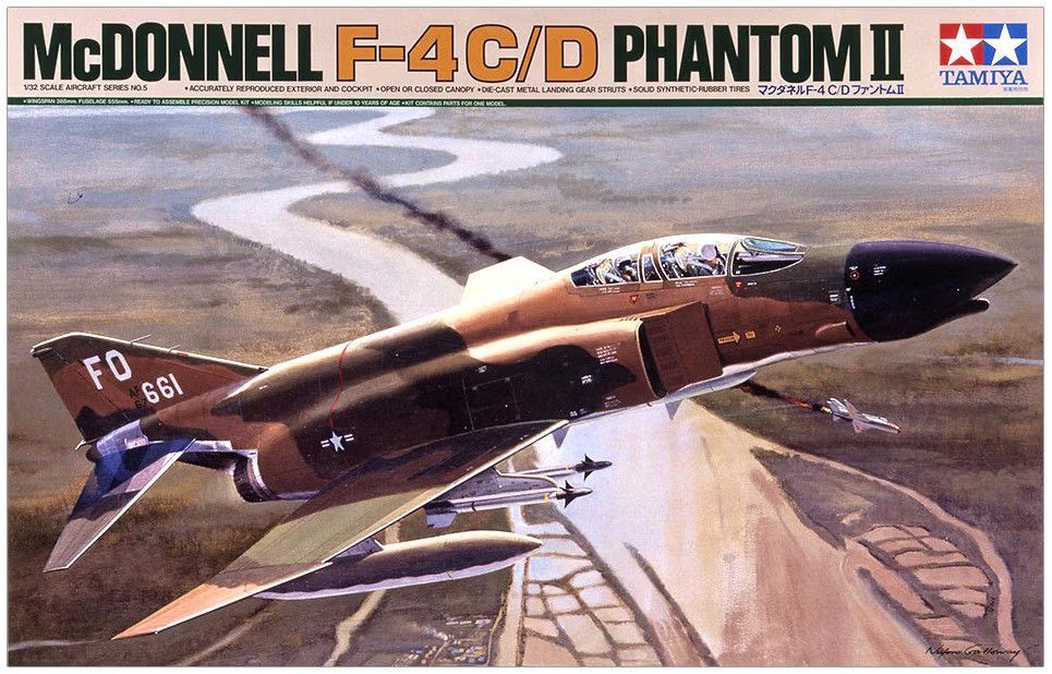 1/32 F-4C/D Phantom II американский многоцелевой истребитель (Tamiya ...