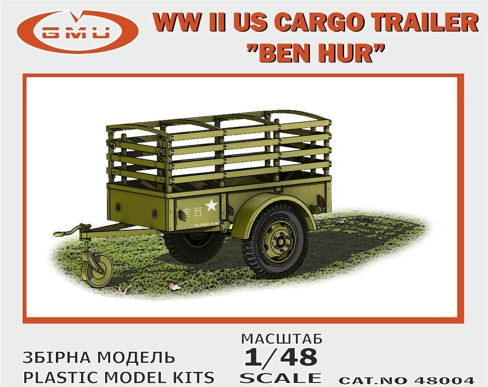 1/48 WWII US Cargo Trailer "Ben Hur" американський армійський причіп ...