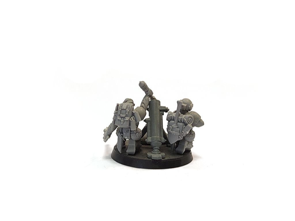 Imperial Guard Mortar Team, мініатюри Warhammer 40k, зібрані пластикові ...