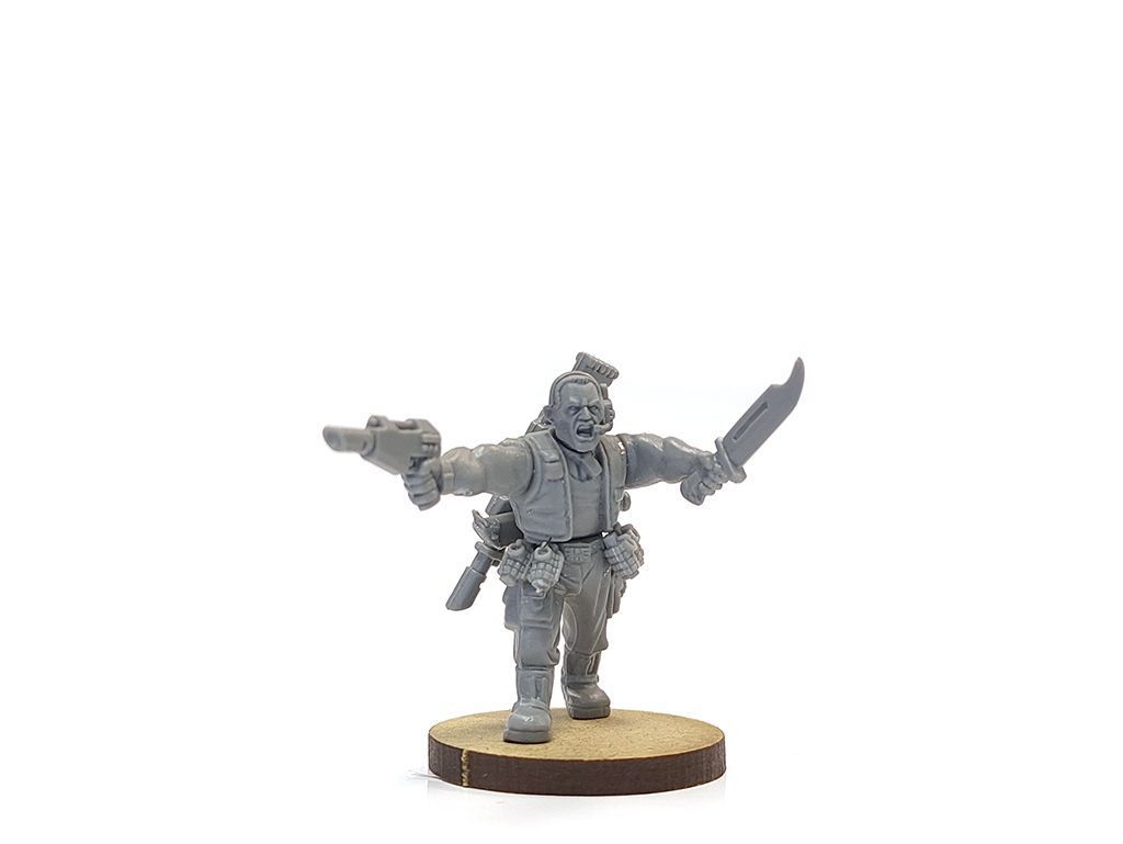 Catachan Jungle Fighter with Laspistol and Knife, мініатюра Warhammer ...