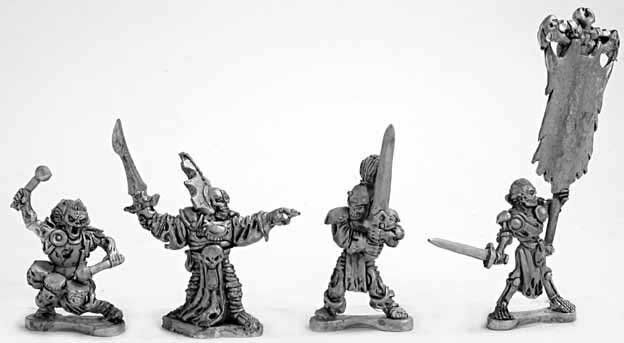 Mirliton Miniatures - Миниатюра 25-28 mm Fantasy - Undead Command Group ...