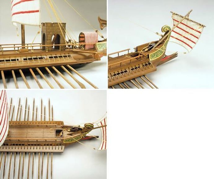 1/30 Caesar Roman Bireme 30 D.C. (Mantua Model 770) збірна дерев'яна модель